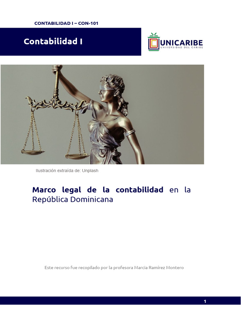 Unidad 2. Recurso 2. Marco Legal de La Contabilidad de La República ...