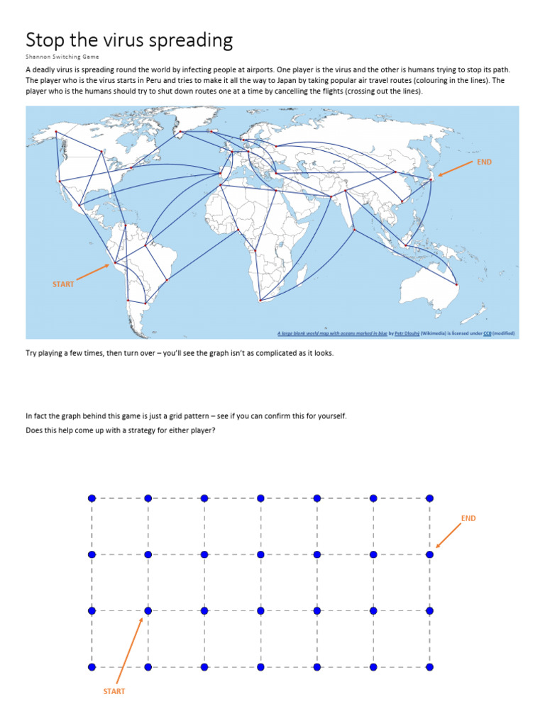 Shannon Switching - Virus Game (7x4) | PDF