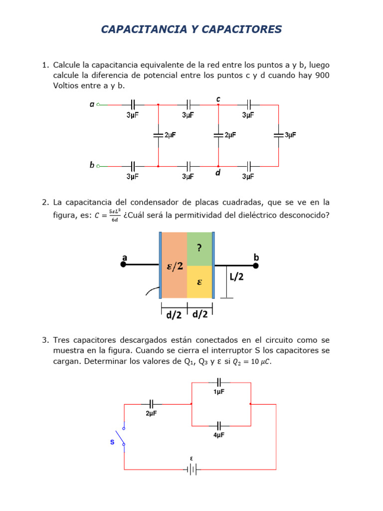 Capacitancia y Capacitore1 | PDF