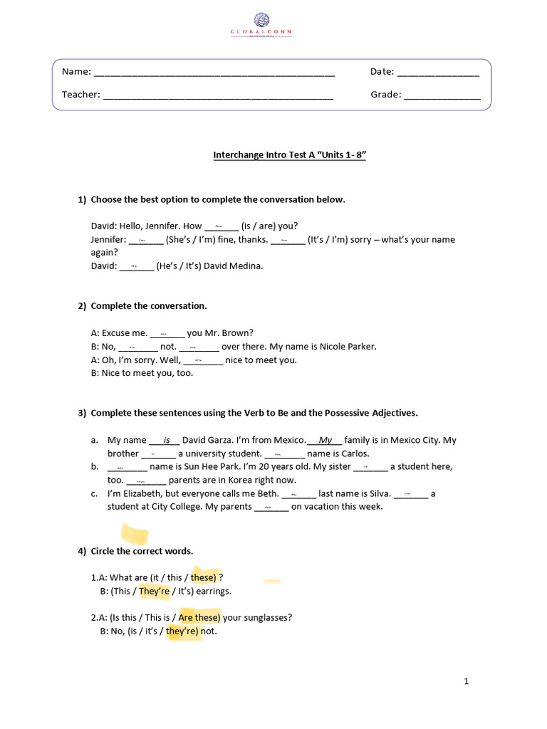 Name: - Date: - Teacher: - Grade | PDF