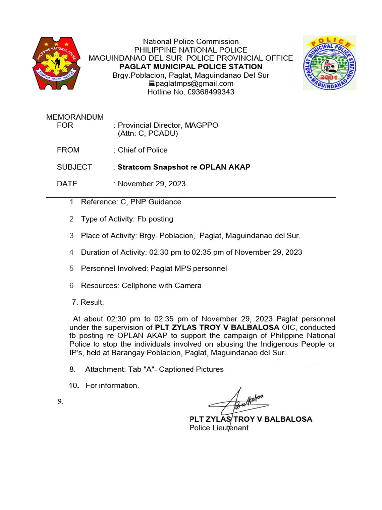 Stratcom OPLAN AKAP | PDF