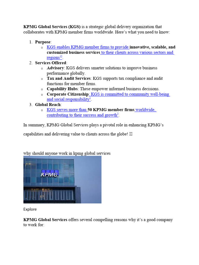 KPMG | PDF | Credit | Finance & Money Management