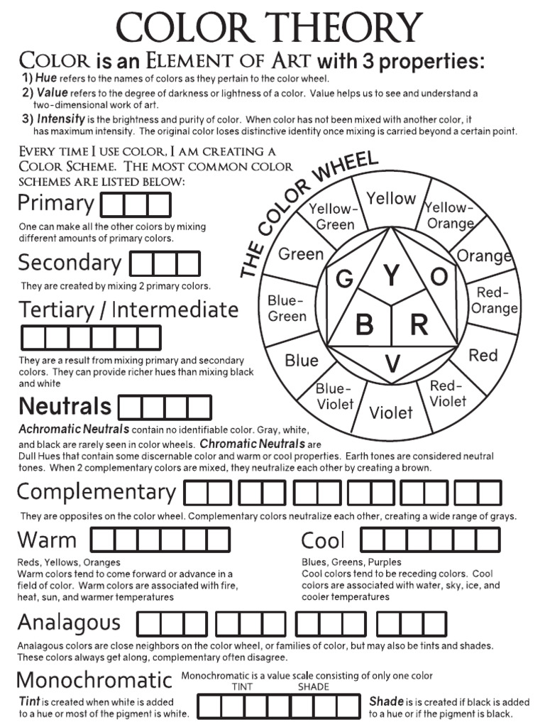 ColorTheoryHandout 1 | PDF