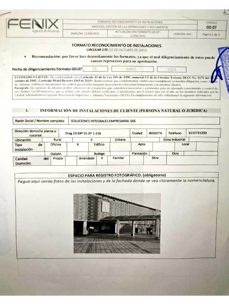 Formulario 2 | PDF