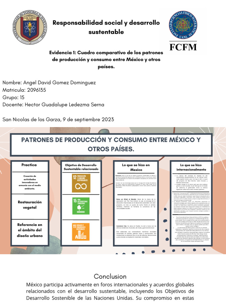 EV1 RSyDS GOMEZDOMINGUEZ | Descargar gratis PDF | Sustentabilidad | Desarrollo sostenible