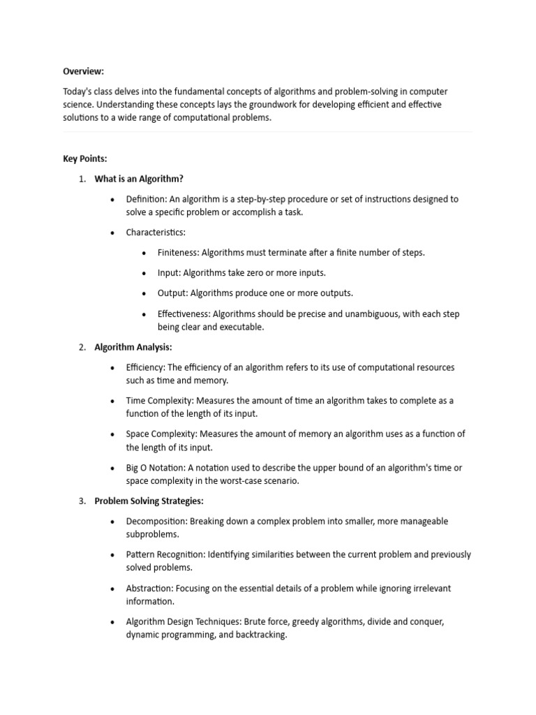 Class Note | PDF | Algorithms | Computational Complexity Theory Class Note | PDF | Algorithms | Computational Complexity Theory