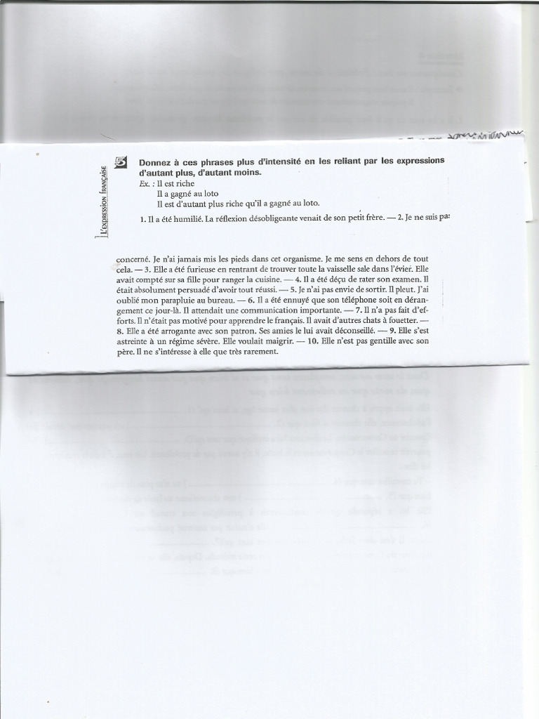 D'autant Plus, Moins Que | PDF