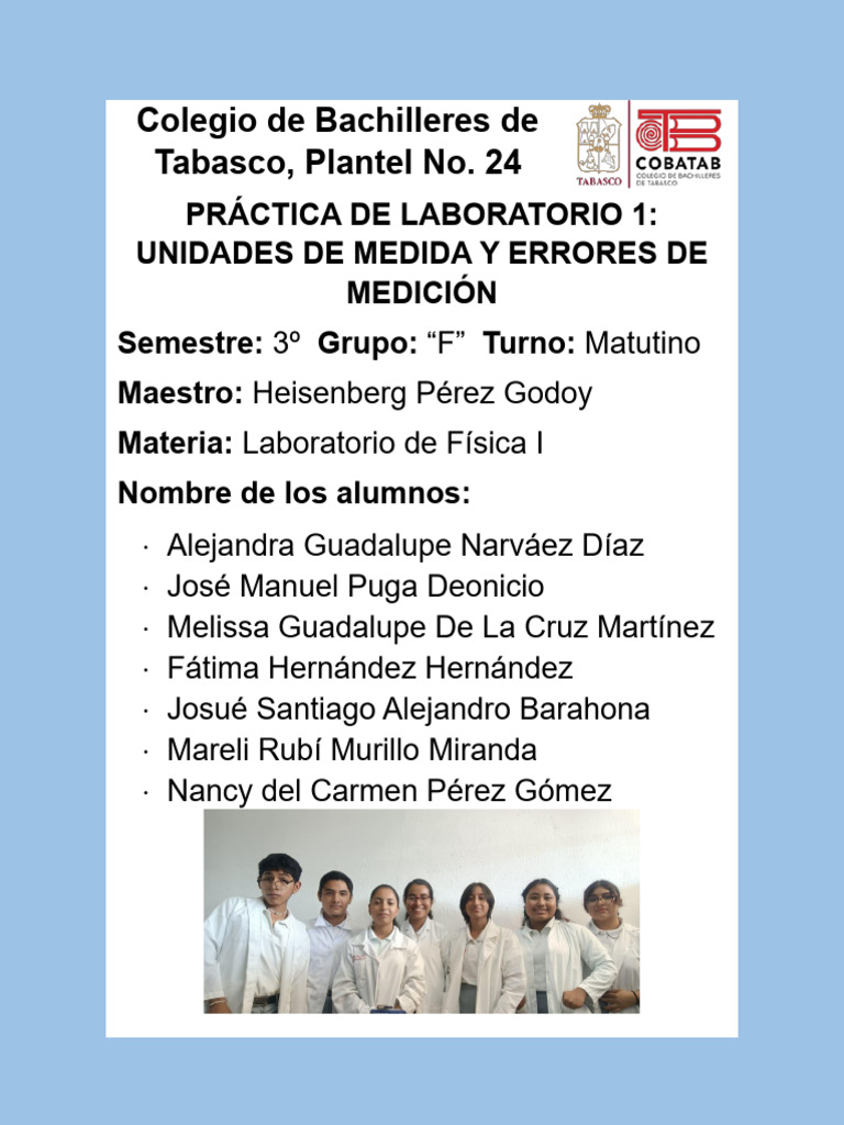 Practica de Labortorio 1 | PDF