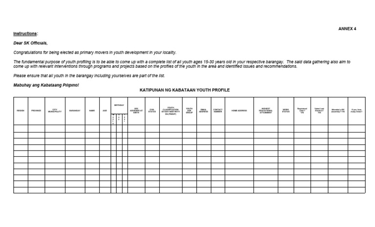 Annex 4 (Word Format) | PDF | Government
