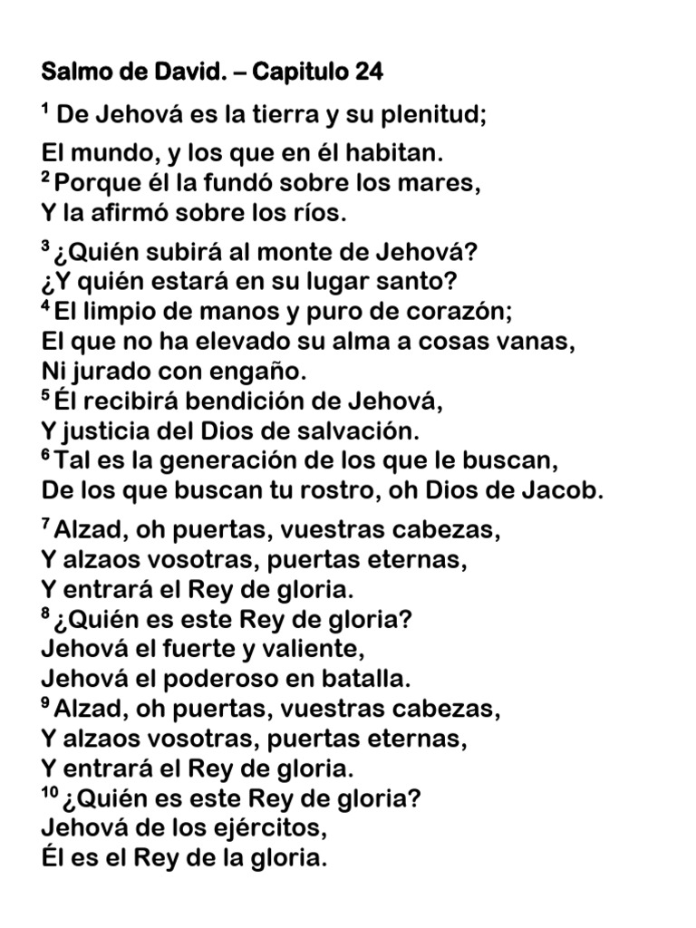 Salmo 24 | PDF