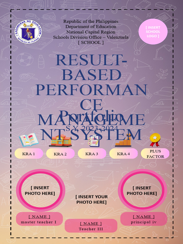 RPMS Portfolio Template 2023-2024 | PDF | Cognitive Science | Cognition