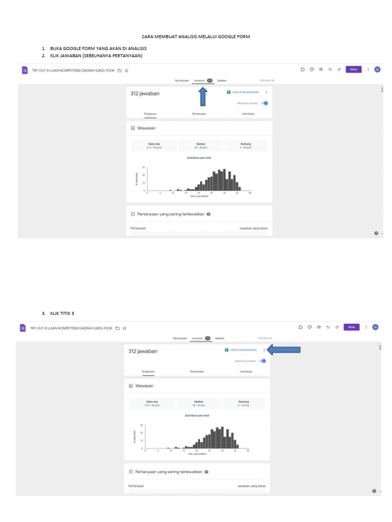 Cara Membuat Analisis Melalui Google Form | PDF