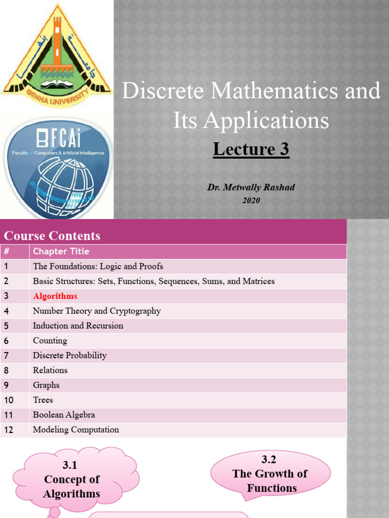 DM CH 3 Algorithms | PDF | Algorithms | Discrete Mathematics