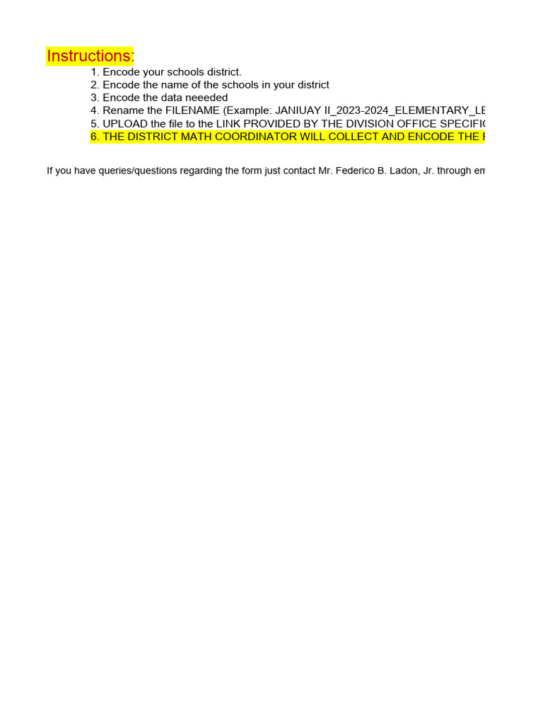 2023 2024 - Elementary - Learners Proficiency Level in Numeracy | PDF | Computing