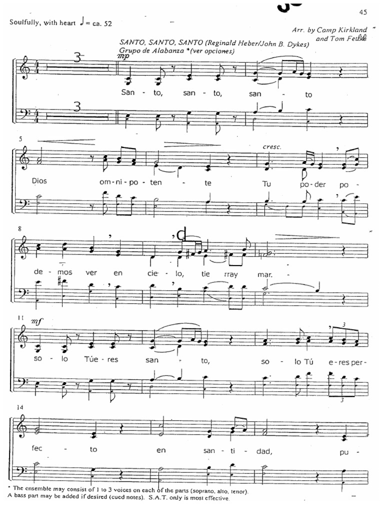 Participación Santo Santo Santo | PDF