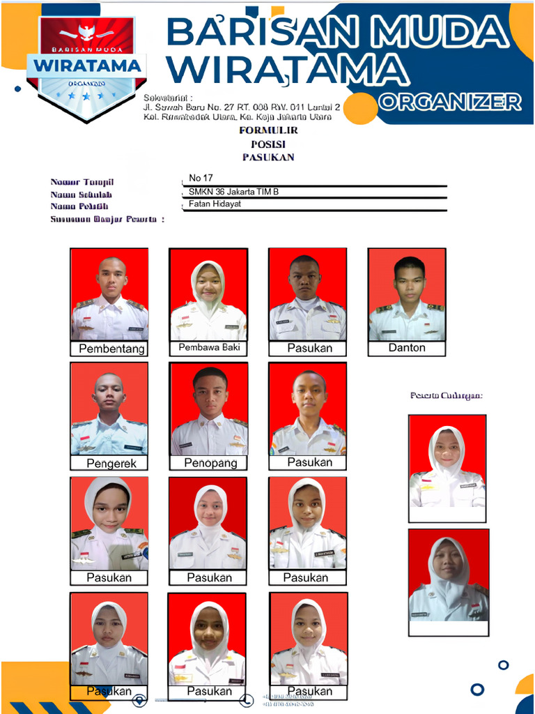Formulir SMKN 36 Tim B | PDF