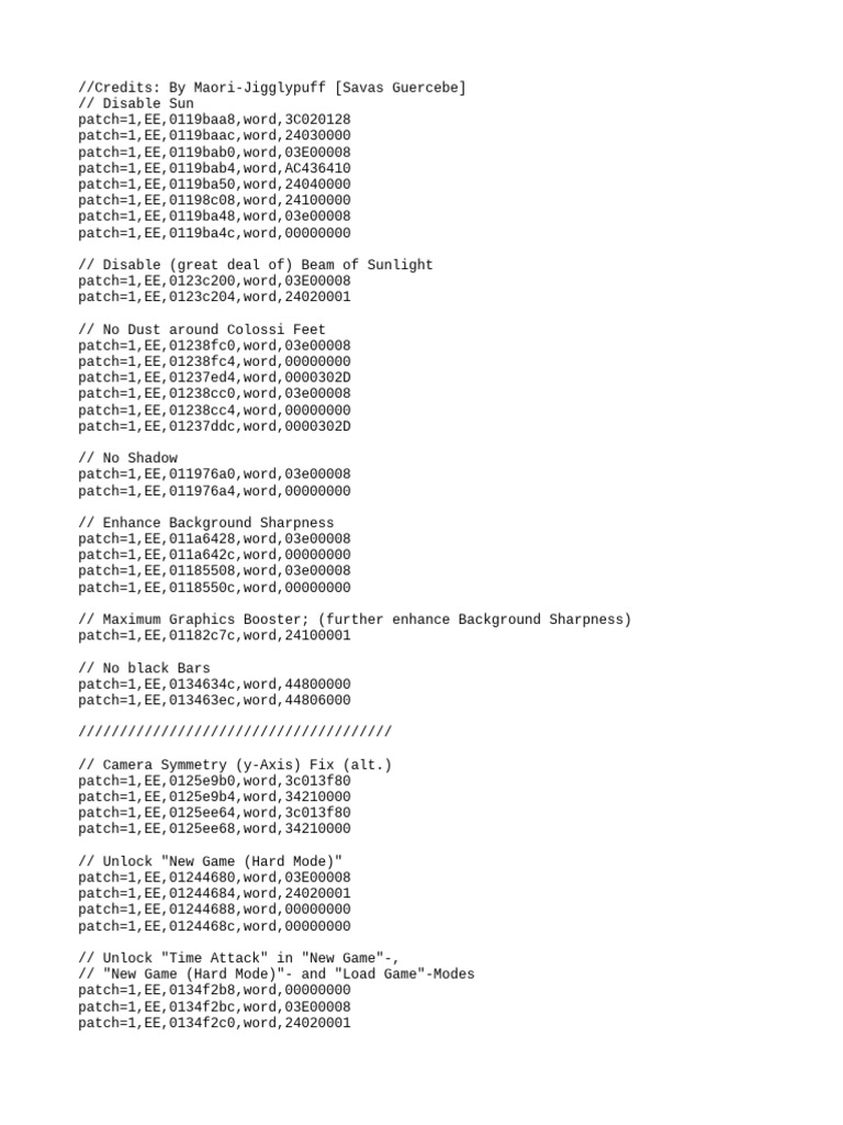 C19A374E Pnach | PDF