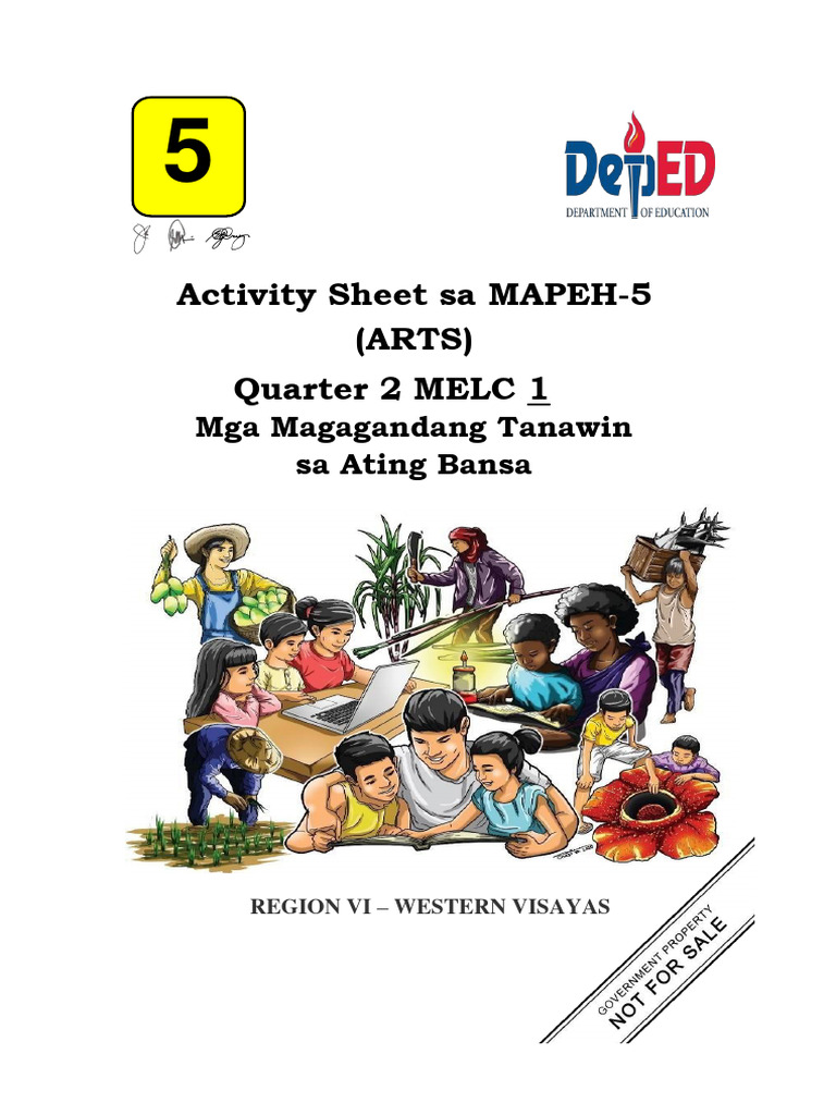 Activity Sheet Sa MAPEH-5 (ARTS) Quarter 2 MELC 1: Mga Magagandang ...