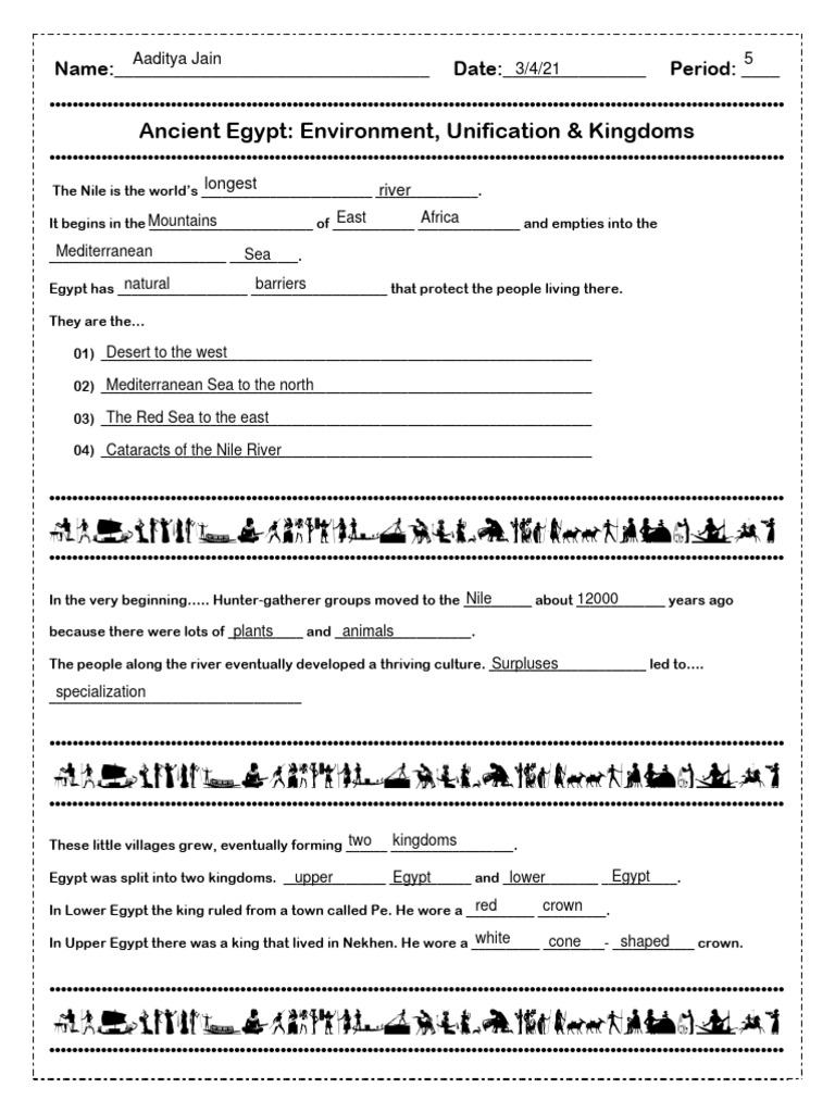 Ancient Egypt-Unification & Three Kingdoms (20-21) | PDF | Ancient ...
