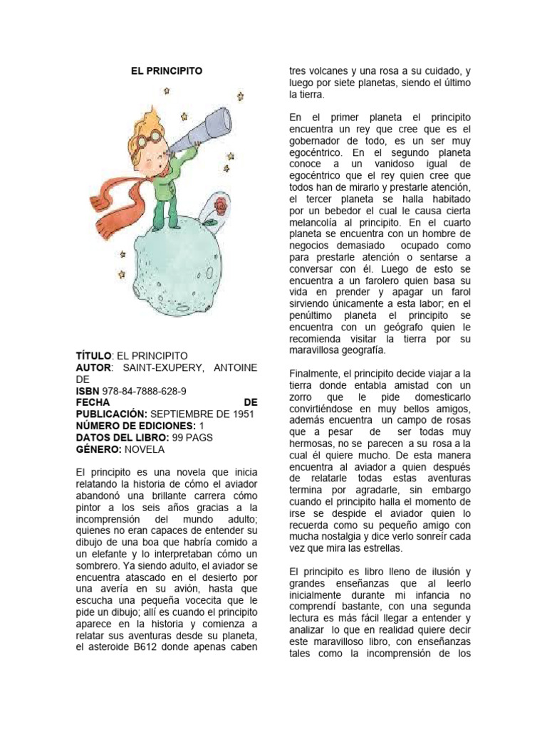 Aventuras y enseñanzas del Principito | PDF | El Principito