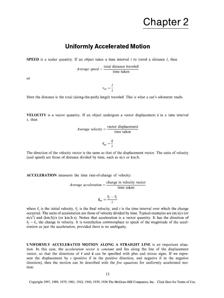 Kinematics Lecture | PDF