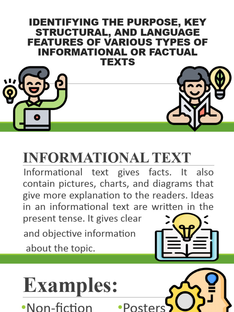 Identifying The Purpose, Key Structural, and | PDF | Non Fiction ...