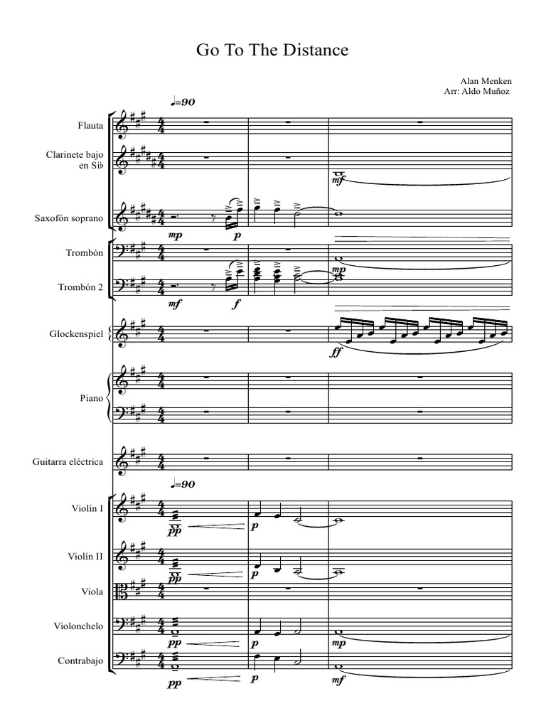 Go To The Distance Asd - Partitura Completa | PDF