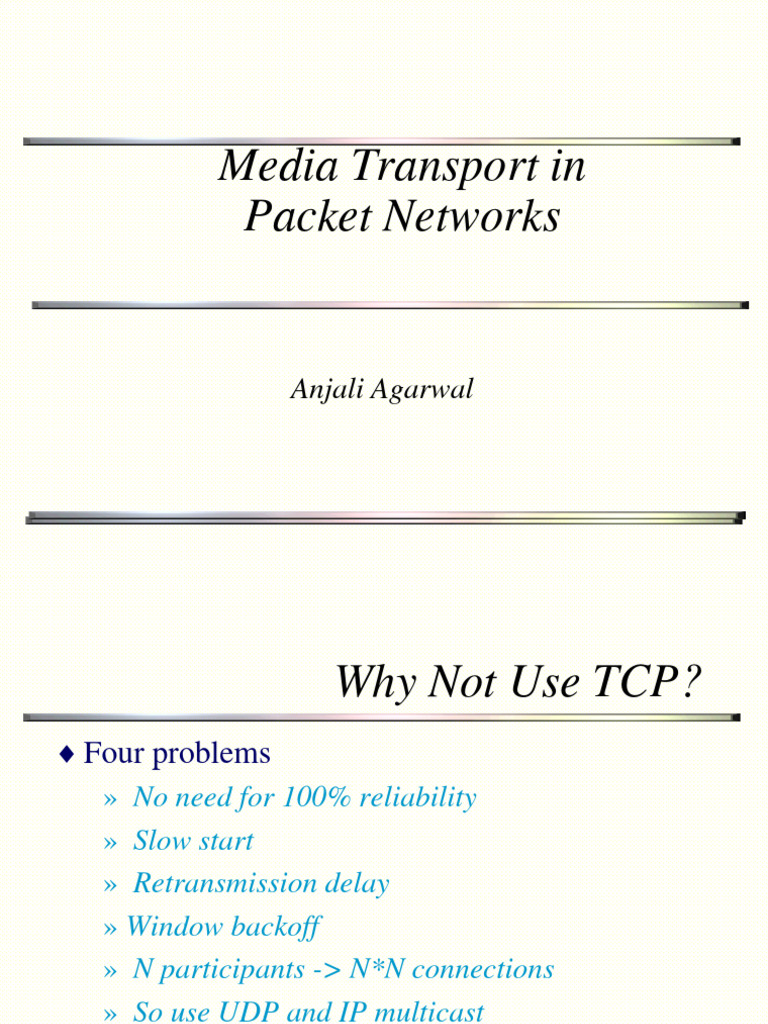 6-RTP RTCP | PDF | Asynchronous Transfer Mode | Transmission Control ...