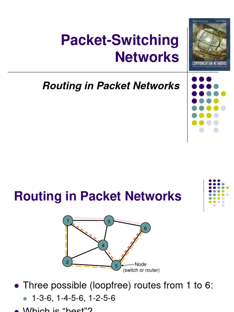 3-Routing in Packet Switched Networks | PDF | Routing | Computer Network