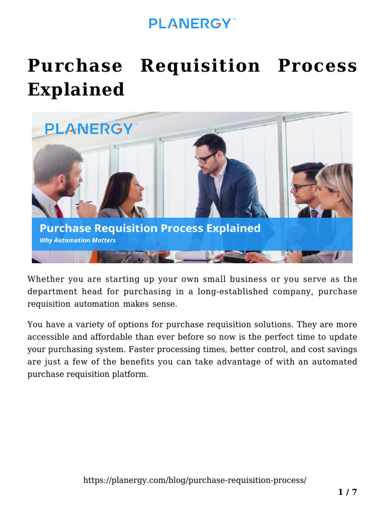 Purchase Requisition Process | PDF | Accounts Payable | Information ...