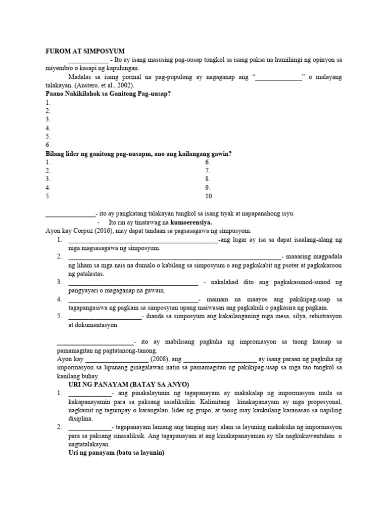 Summary in Komfil Final | PDF