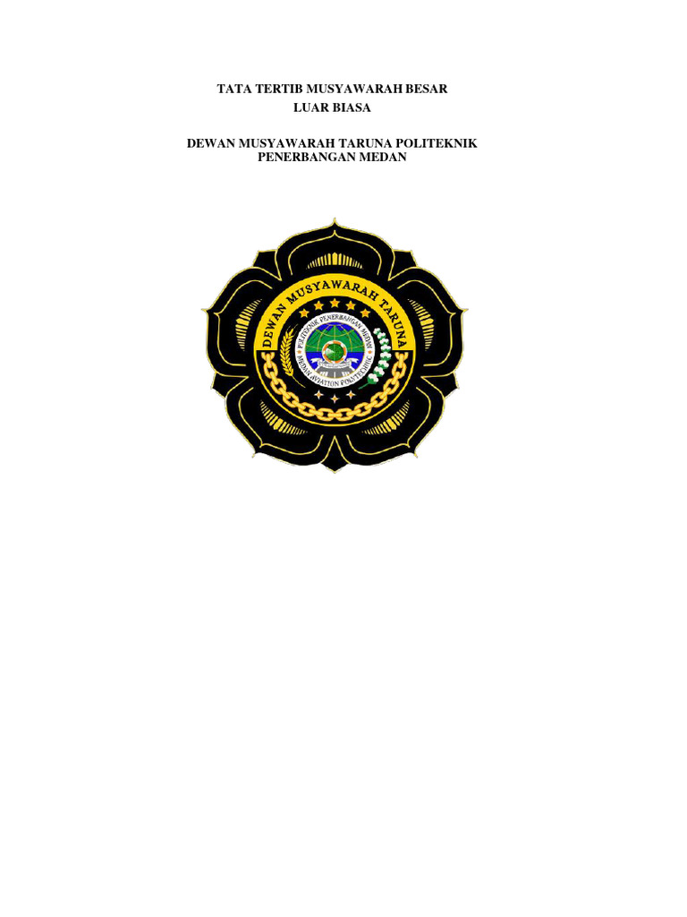 Tata Tertib Musyawarah Besar Luar Biasa | PDF Tata Tertib Musyawarah Besar Luar Biasa | PDF