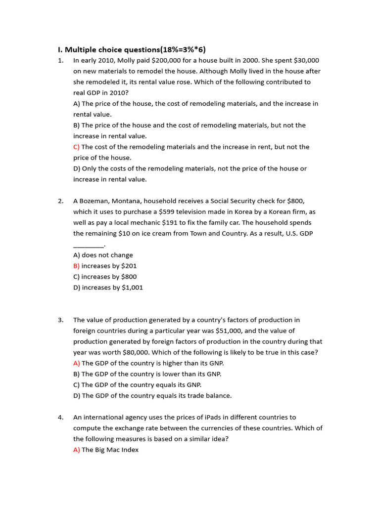 2022 Midterm - Solution | PDF | Gross Domestic Product | Output (Economics) 2022 Midterm - Solution | PDF | Gross Domestic Product | Output (Economics)