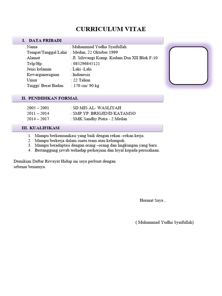 File CURRICULUM VITAE Home Credit | PDF