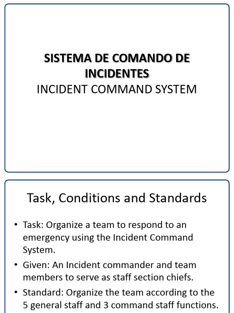 1.5 INCIDENT COMMAND SYSTEM | PDF | Industrias de servicio | Economias