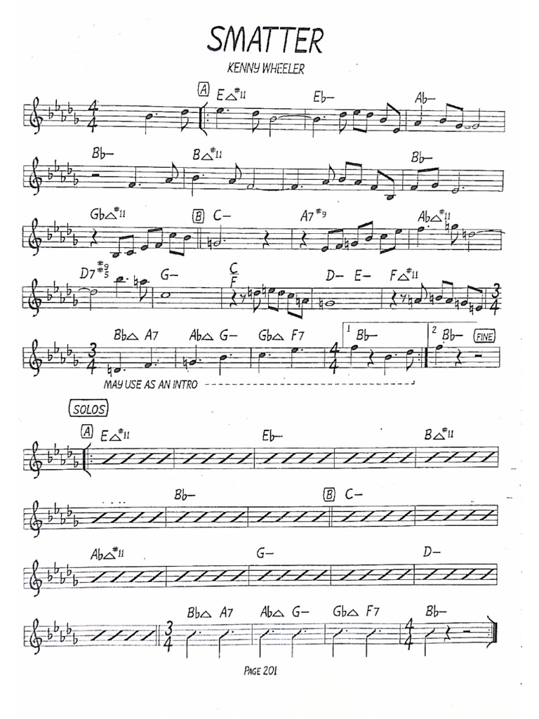 Smatter (Kenny Wheeler) | PDF