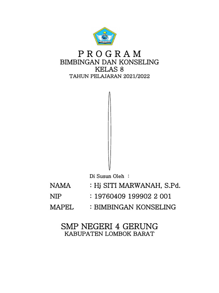 Program BK 8 Terbaru Sesuai POP BK 2021 | PDF