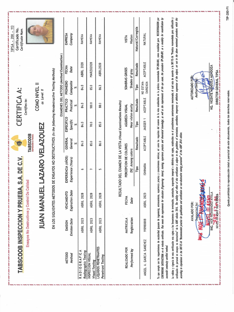 06.1cert Tec Iv | PDF