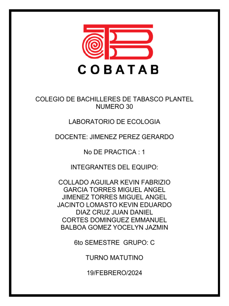 Practica 1 Eco | PDF | Ecología | Entorno natural