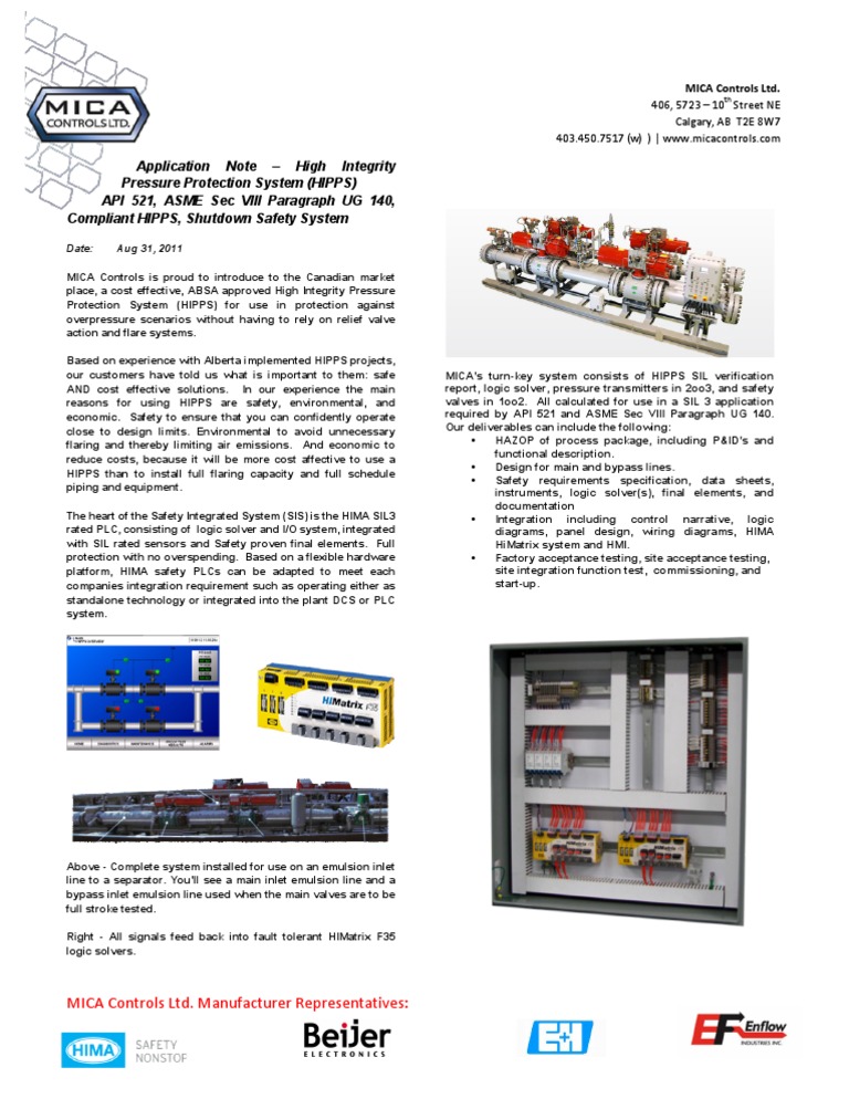 Application Note - HIPPS Final | PDF