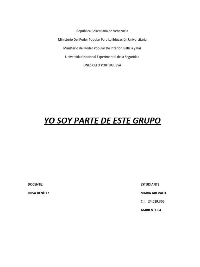 Cualidad Que Me Representa | PDF