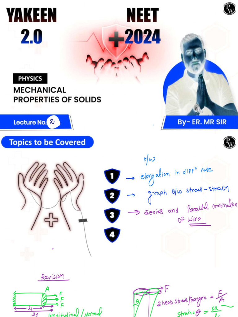 Mechanical Properties of Solid notes | PDF