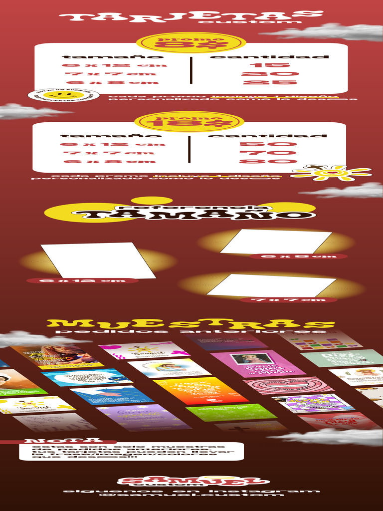 Tarjetas Custom $ | PDF