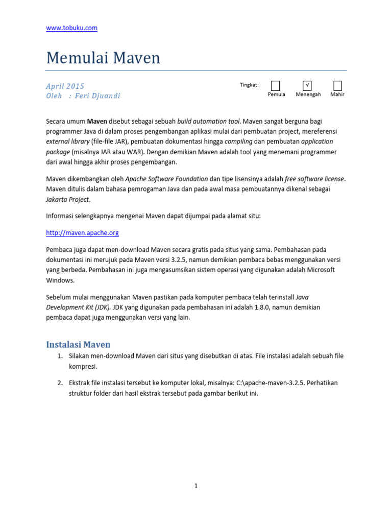 Pengenalan MAVEN | PDF | Seni | Komputer