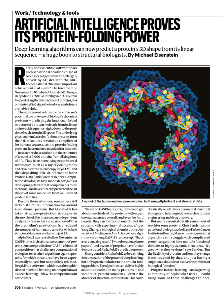 Artificial Intelligence Proves Its Protein-Folding Power | PDF ...