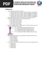 Soal Dan Jawaban Olimpide Biologi Sma 2023 | PDF | Kesehatan Holistik | Sains & Matematika