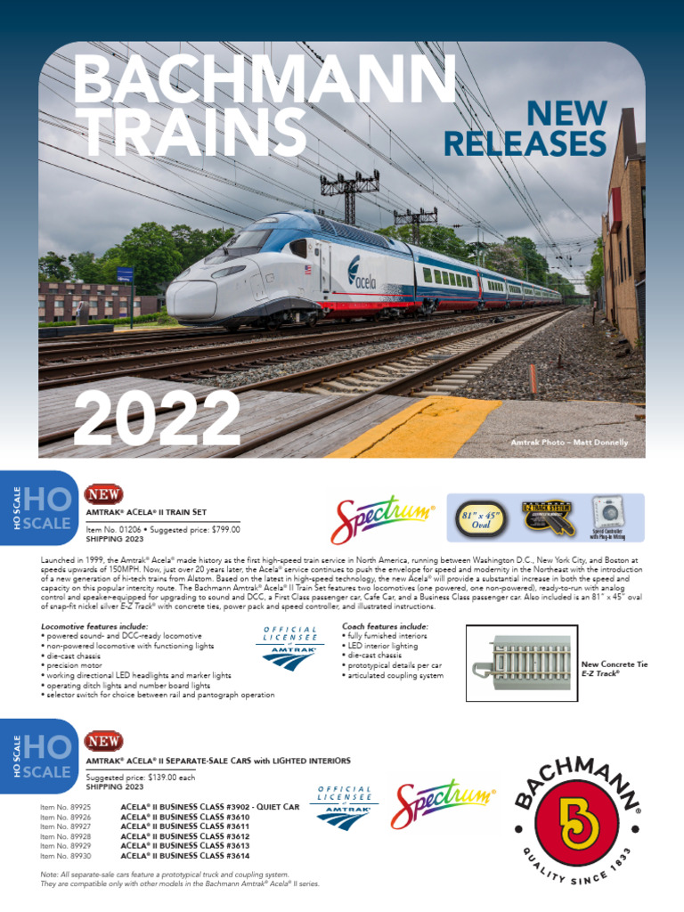 Bachmann 2022 - New Releases | PDF | Rail Transport Modelling | Rolling Stock