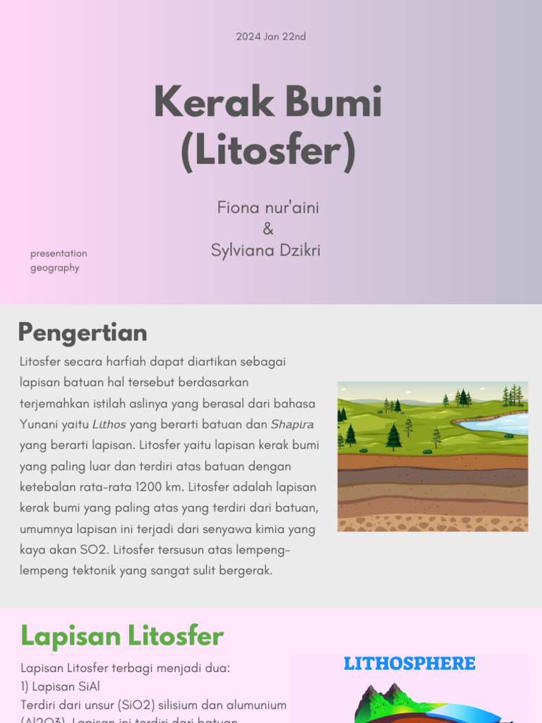 Geografi: Litosfer dan Dinamika Bumi | PDF | Sains & Matematika