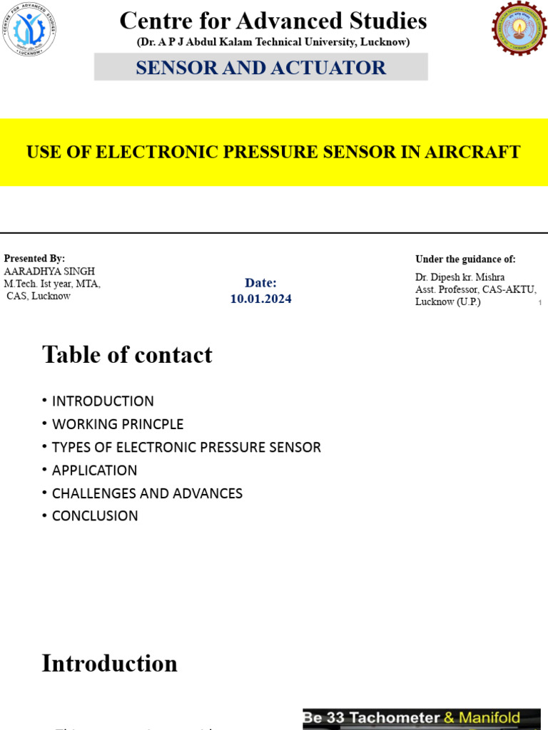 Aircraft Sensor | PDF