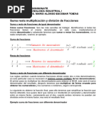 Reglas de Operaciones con Fracciones | PDF | Entero | Teoría de los números